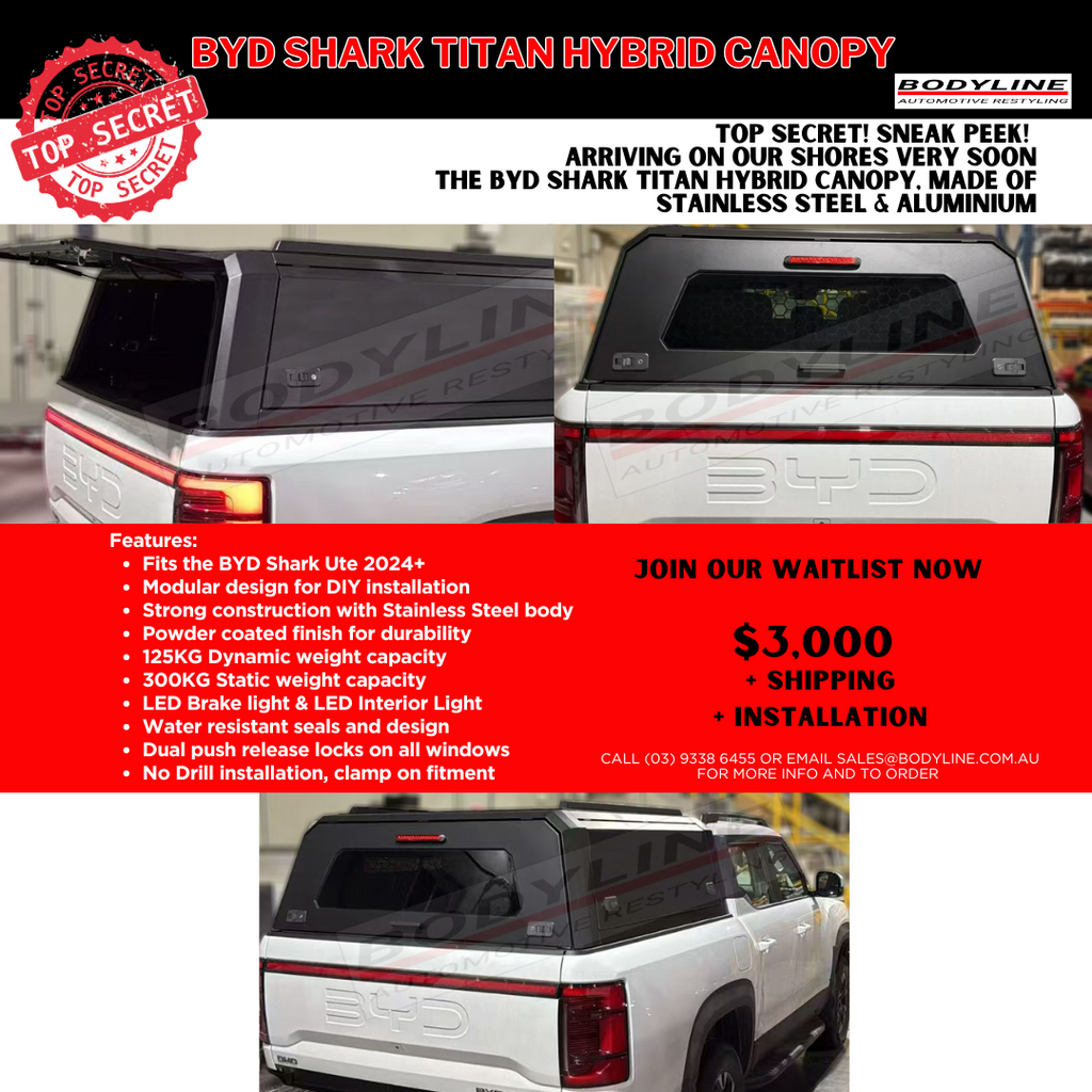 Sneak Peek - it's almost here the BYD Shark Titan Hybrid Canopy ...