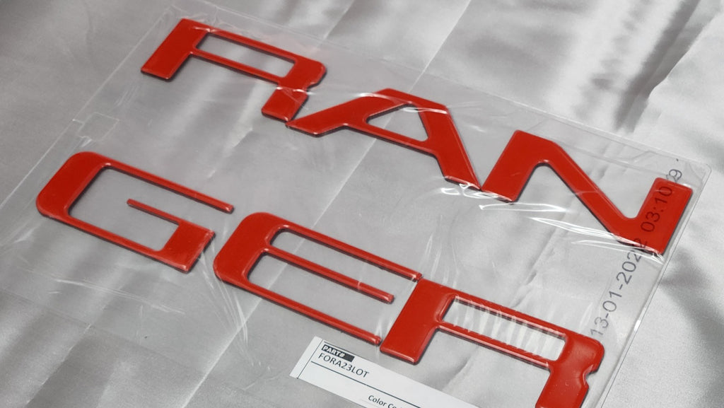 Signature-Line Adhesive TAILGATE INSERTS for Ford Ranger (Next Gen) RA ...