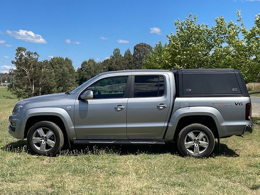 VW AMAROK DC 2010-2022 BLACK TITAN HYBRID CANOPY - Stainless Steel All ...