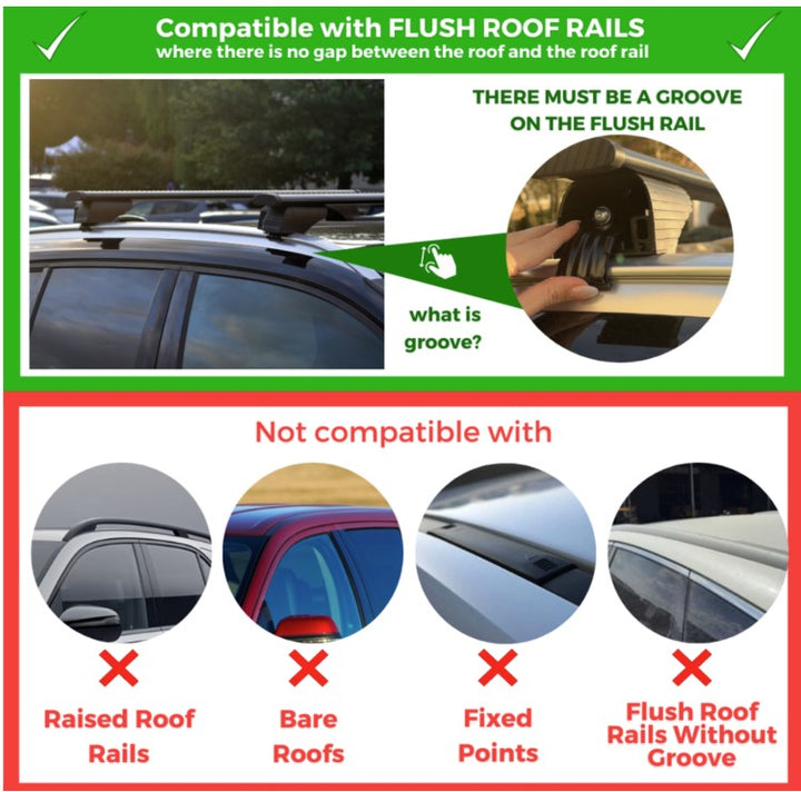 BLACK CROSS BAR for FLUSH RAILS (TL1 Canopies & European Vehicles) - 1 ...