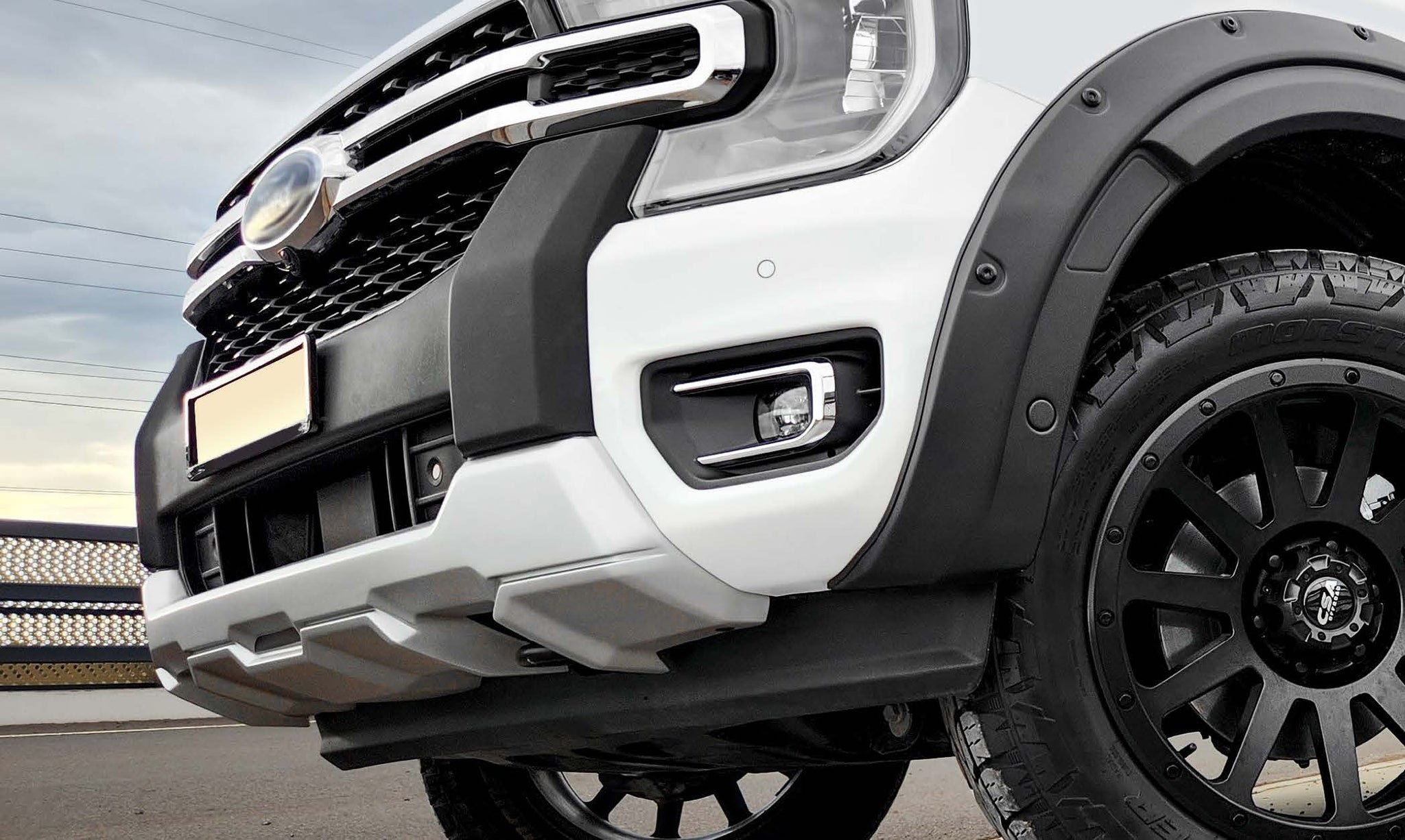 Ford RANGER RA (Next Gen) 2022+ AIR DESIGN Front Bumper Add-on - TWO T ...