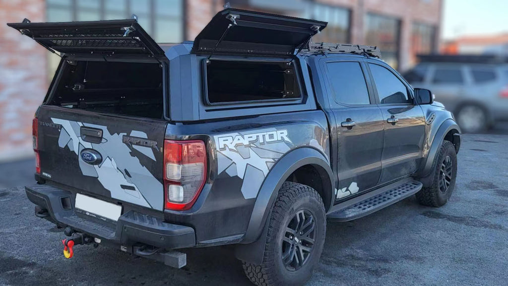 Ford RAPTOR PX, PX2, PX3 DC 2012-2021 BLACK TITAN HYBRID CANOPY - Stai ...
