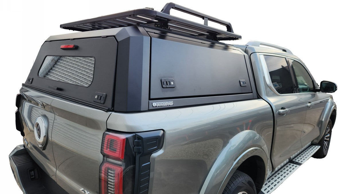 GWM CANNON ALPHA DC 2024+ BLACK TITAN HYBRID CANOPY - Stainless Steel ...