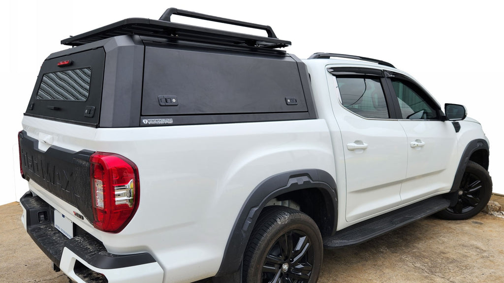 LDV T60 MAX (Luxe, Pro) DC 2019-2025 BLACK TITAN HYBRID CANOPY - Stain ...