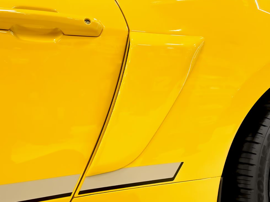 Ford Mustang 2024+ AIR DESIGN Qtr Panels Side Scoops Set - Satin Black ...