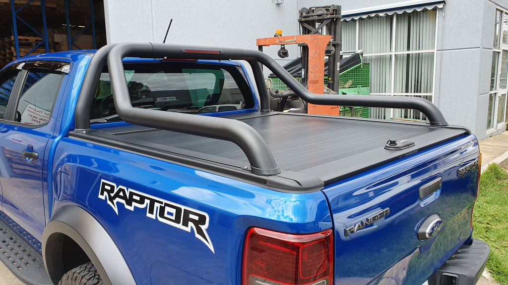 FORD RAPTOR DUAL CAB 2012-2021 MANUAL ROLLER COVER & EXTENDED ROLL BAR ...