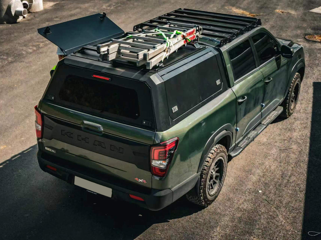 Ssangyong MUSSO XLV 2019-2023 BLACK TITAN HYBRID CANOPY - Stainless St ...