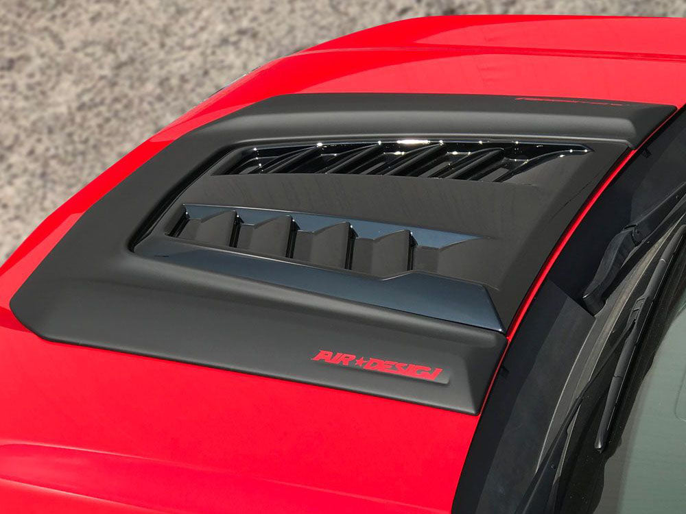 Chev SILVERADO 2019-2025 AIR DESIGN Bonnet Hood Scoop - SATIN BLACK ...